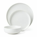 Oneida Entertain 365 24 Seven 12-Piece White Porcelain Tableware Set ...