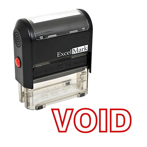 VOID Self Inking Rubber Stamp - Red Ink (42A1539WEB-R) - Walmart.com