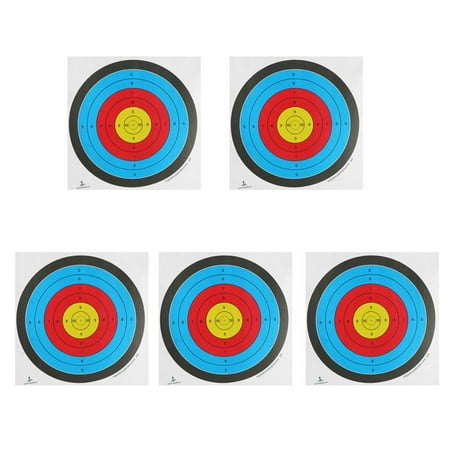 5x Archery Shooting Paper Target Faces Tear Resistant Compound ...