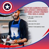 Captain America Cooking Apron | Superhero Kitchen Apron Perfect for BBQ ...