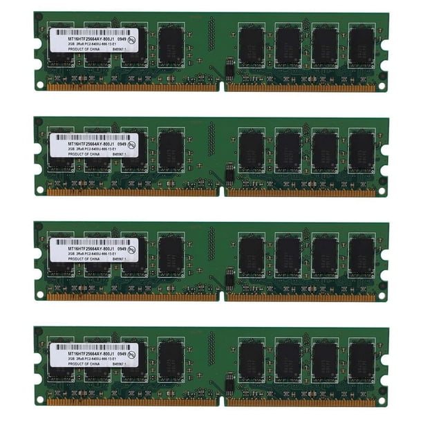 4X Memoria RAM DDR2 de Escritorio de 2GB 800MHz 2RX8 DIMM PC2-6400U ...