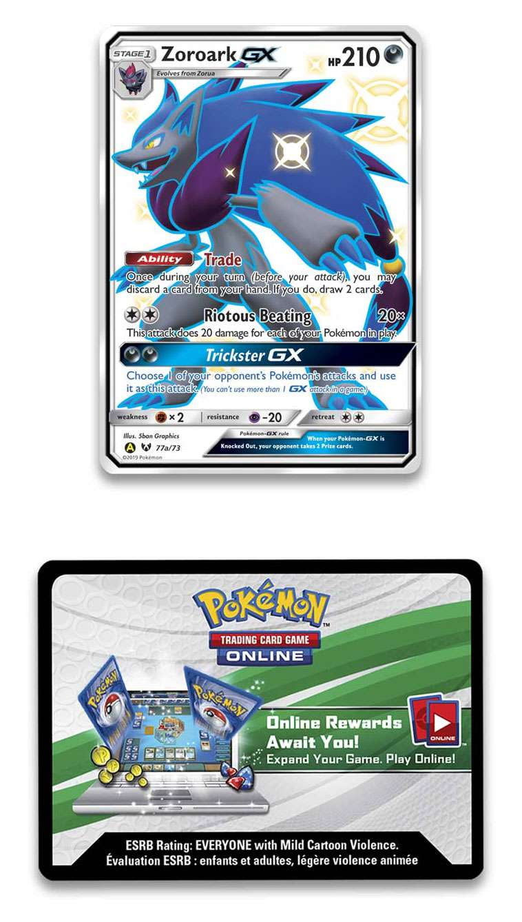 Shiny Zoroark Card