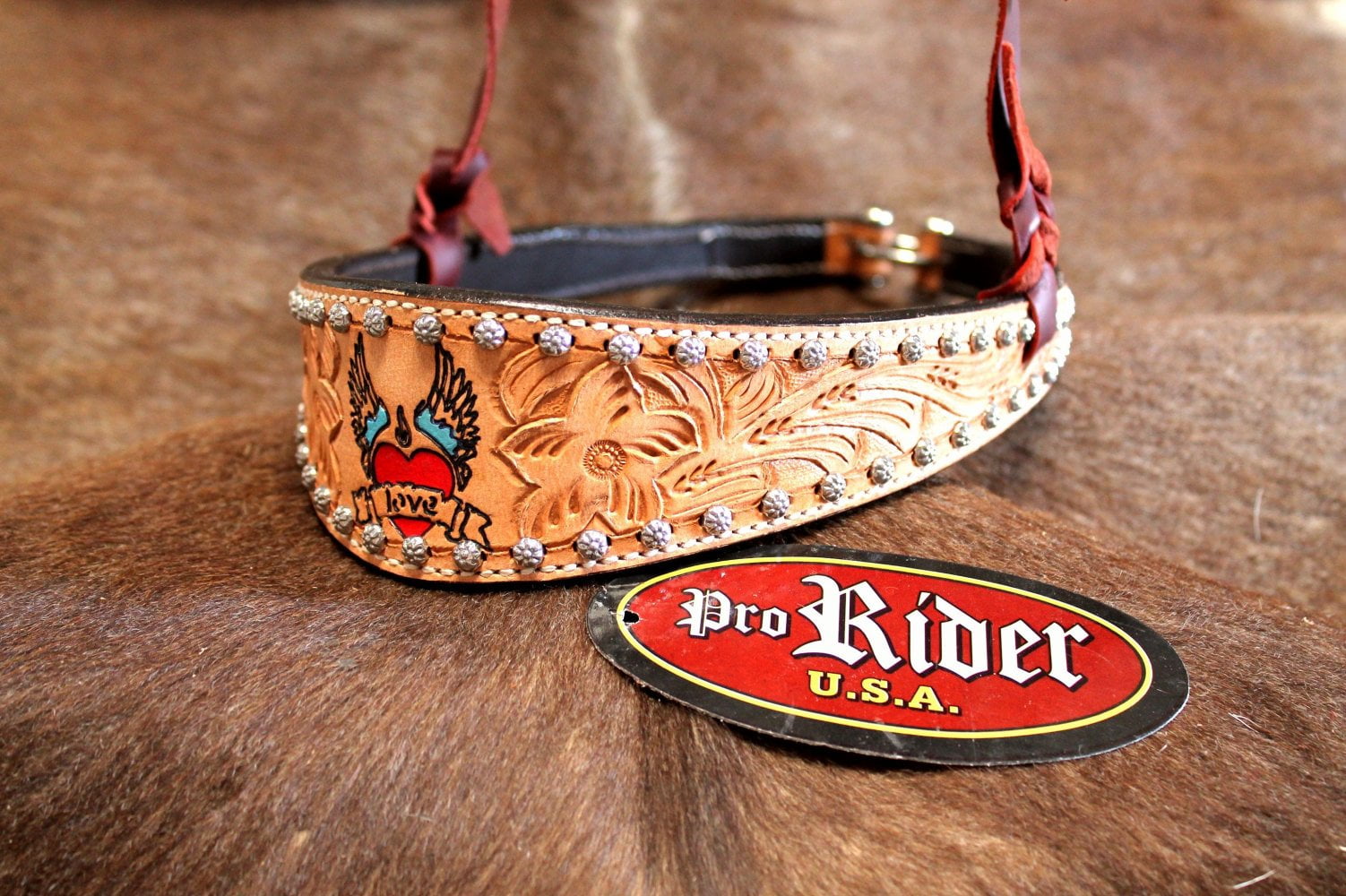 Horse Show Bridle Western Leather Barrel Racing Tack Rodeo Noseband ...