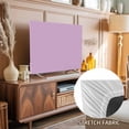 Solid Light TV Dust Cover 32 Inch, Purple Computer Monitor Cover ...