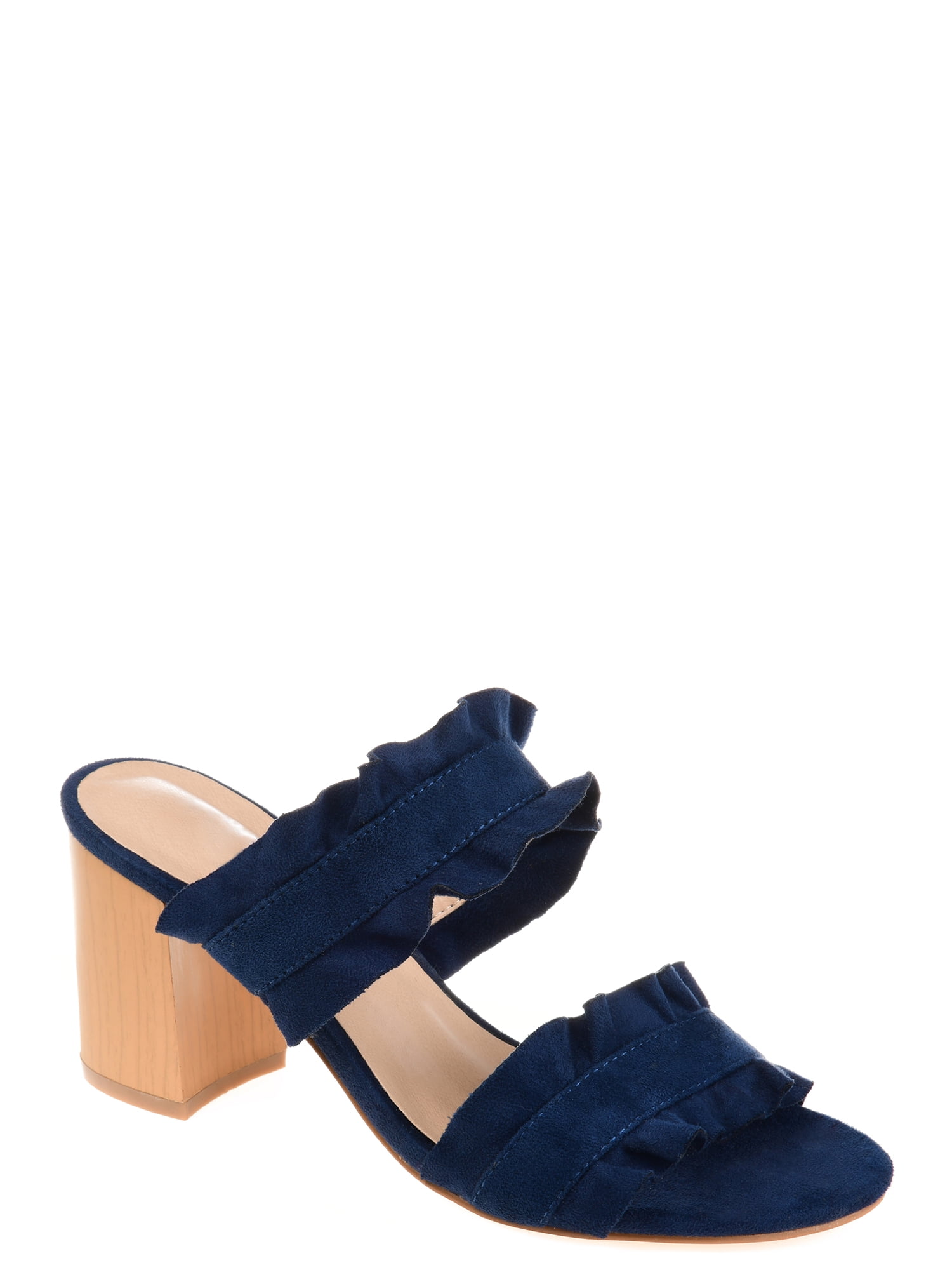 Brinley Co. Womens Ruffled Mule Sandal - Walmart.com