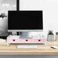 Kokiya Monitor Stand Riser Computer Heightened Shelf Desktop Organizer ...