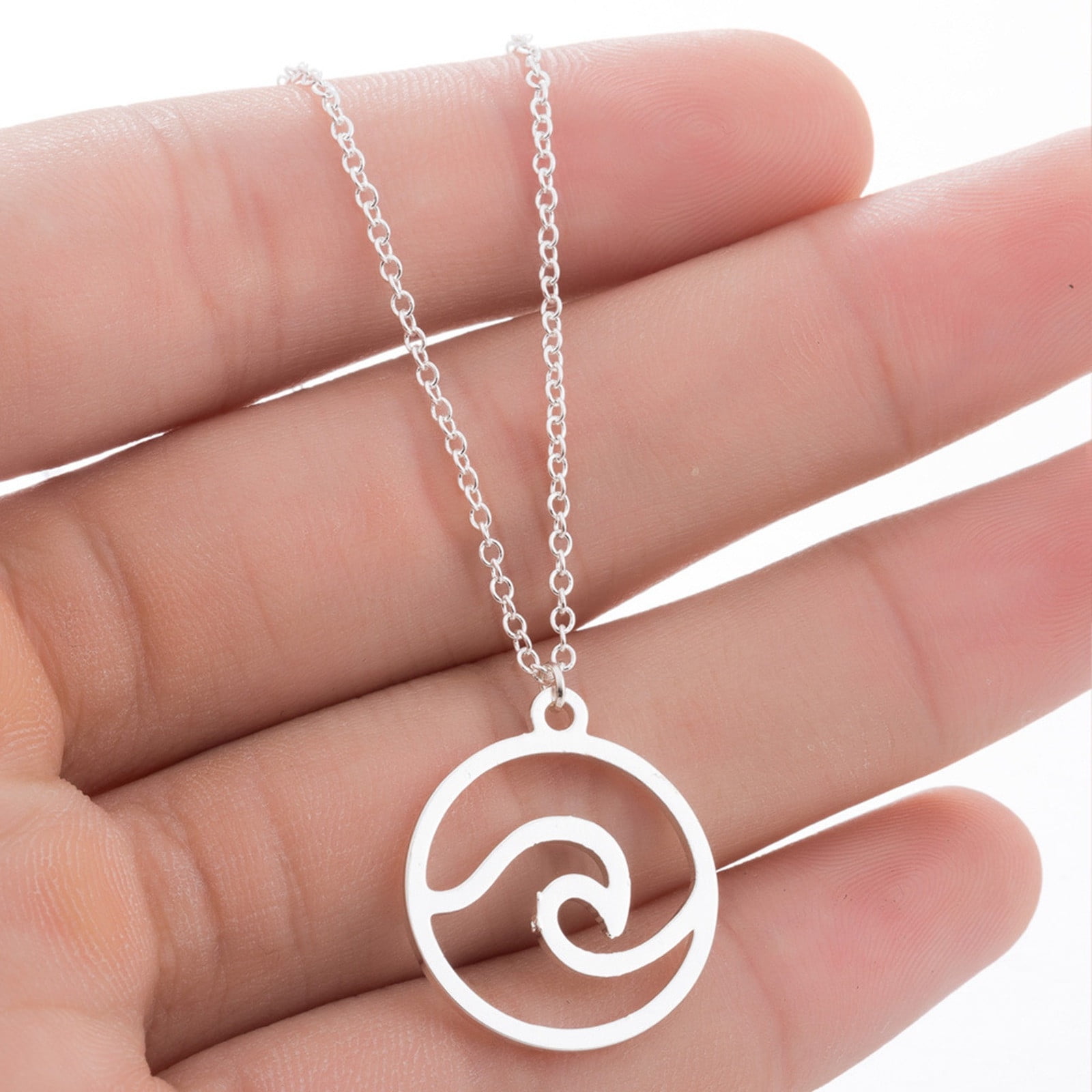 Click here for Wifklsiipg Stylish Hollowed Out Wave Pendant Neckl... prices