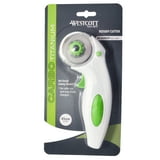Westcott 45mm Rotary Fabric Cutter, Carbo Titanium Blade, Green and ...