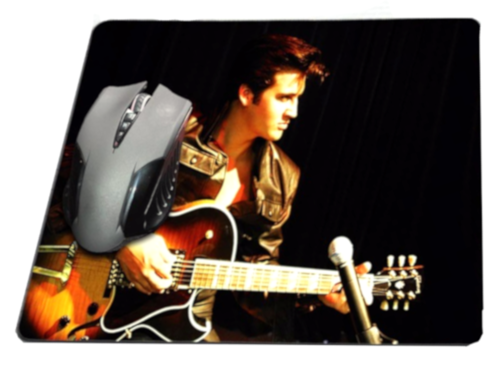 Elvis Presley Mouse Pad Singing Solo The King of Rock 'n' Roll Computer ...