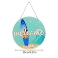 Beforeyayn Summer Board For Door, Wooden Hanging Round Sign For Home ...