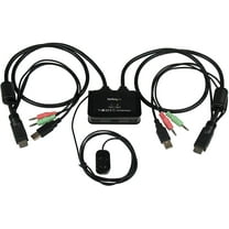 StarTech 2-Port USB HDMI Cable KVM Switch with Audio and Remote Switch ...