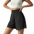 Qgtaibl Womens Flowy Wide Leg Shorts Summer Lightweight Chiffon Lounge ...