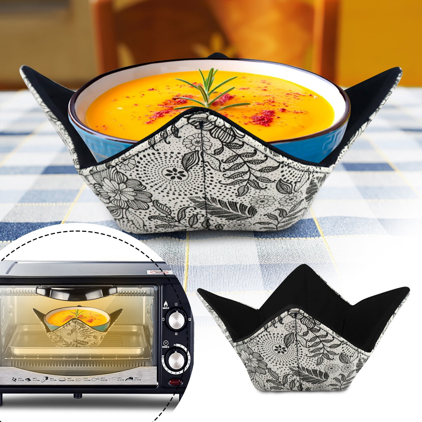 Podplug Microwave Bowl Cozy Safe Hot Bowl Holder Heat Resistant Bowl ...