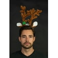 Nicky Bigs Novelties Adult Reindeer Antlers Headband, Deer Ears, Holly ...