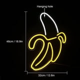 Wanxing Banana LED Neon Light Signs USB Power for Fruit Shop Restaurant ...
