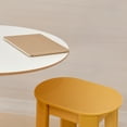 Modern Minimalist Low Small Plastic Round Stool, Orange - Walmart.com