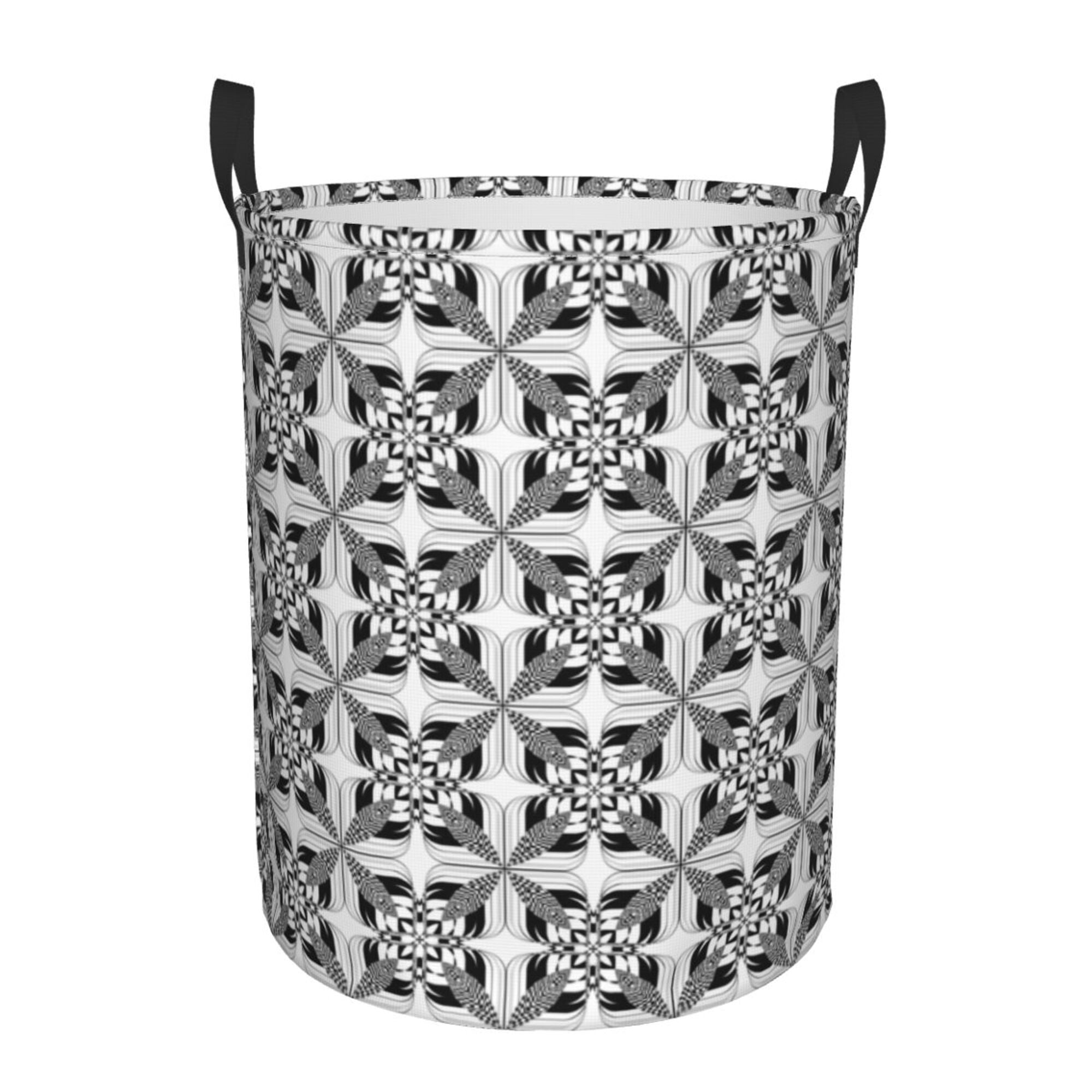 DouZhe Waterproof Collapsible Large Laundry Baskets, Geometric ...