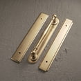 Goo-Ki Champagne Bronze Cabinet Handles with Backplate, 5''(128mm) Hole ...