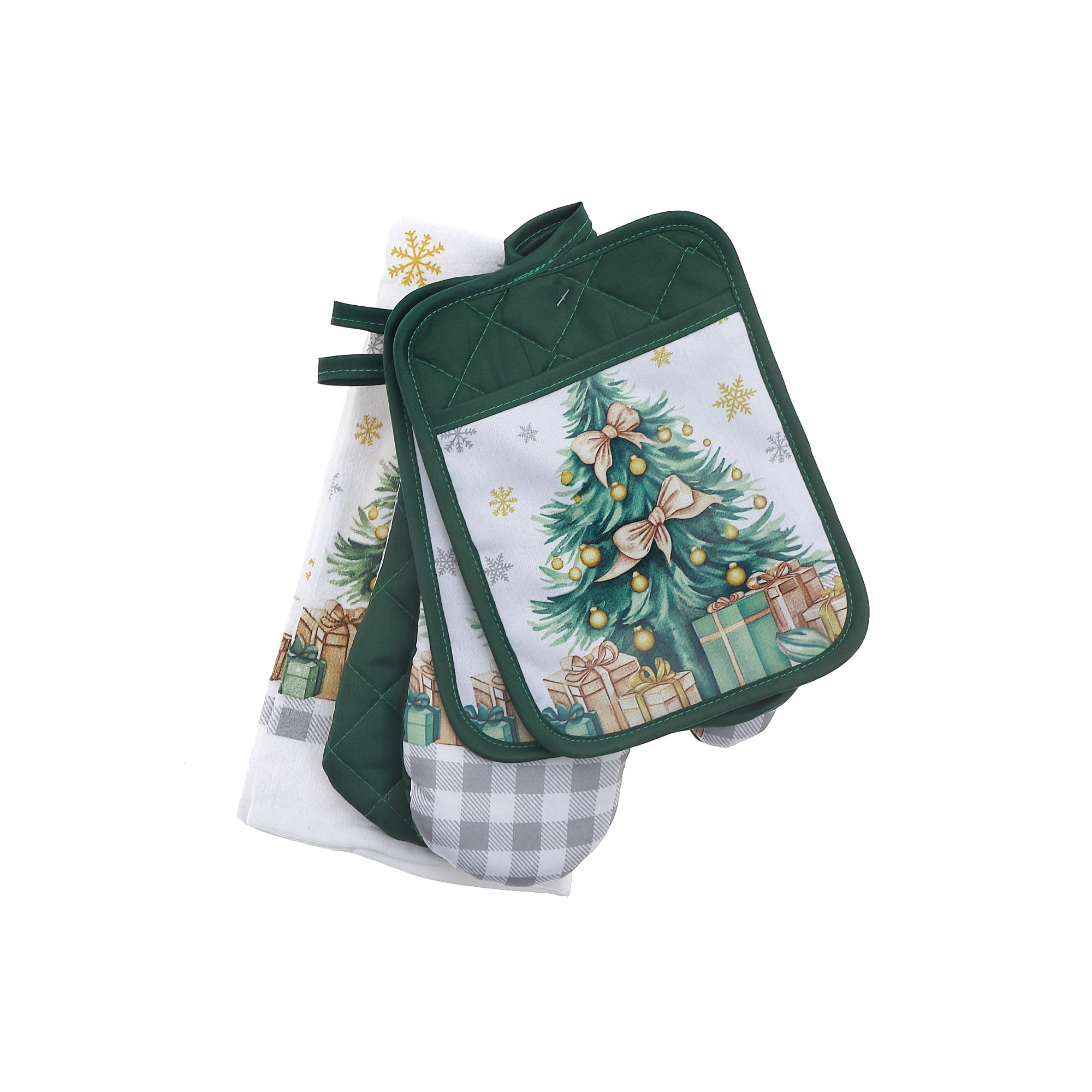 Click here for Ih Casadécor 5 Pc Kitchen Set (Christmas Tree) prices