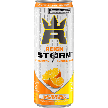 Reign Storm Orange Valencia, Fresh Valencia orange flavor with a citrus ...