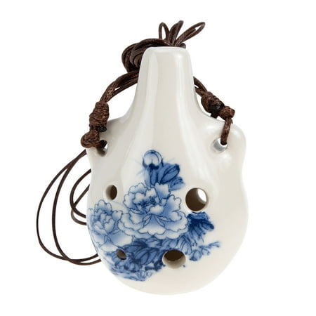 Ceramic 6-hole Alto Ocarina Portable Beginner Ocarina Mini Ocarina ...