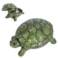 Beforeyayn Tortoise Key Hider, Lifelike Green Turtle Statue for Outdoor ...