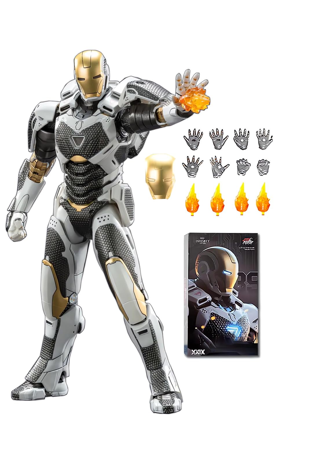 Figura de acción BANOBI Ironman MK 39 de 18 cm con accesorios 1/10 ...