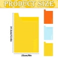 BIZHUA Lightweight Folder Yellow, Durable Paper Pouch for Letter Size ...