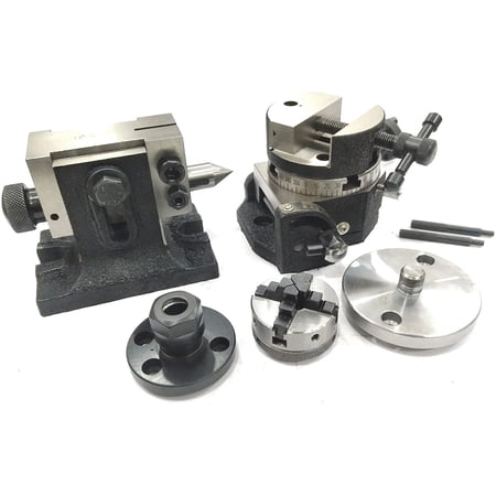 Assorts 3" Inches/ 80 MM Tilting Rotary Table With Round Vice,ER20 ...