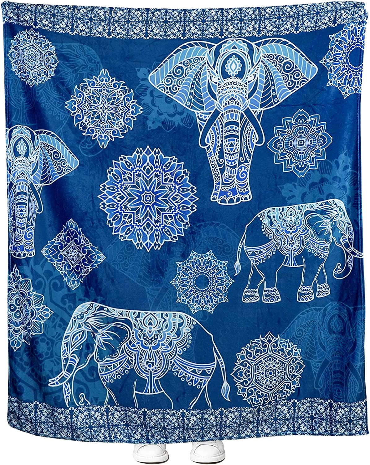 Elephant Blanket 50"x60" Elephant Gifts for Women Elephant and Mandala ...