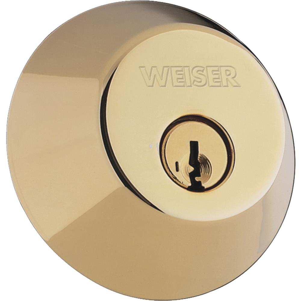 Weiser Lock Polished Brass 2cyl Sk Deadbolt GD9371X3BRK4SMTMS6LS2R2 ...