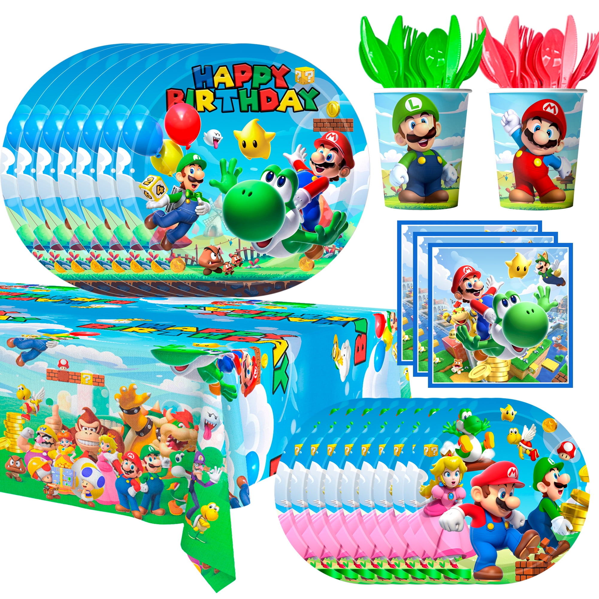 Click here for Elifjoydeco Super Mario Party Supplies  161pcs All... prices