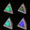 AROKOKO Triangle Colorful Color Changing Alarm Clock Lazy Alarm Clock ...