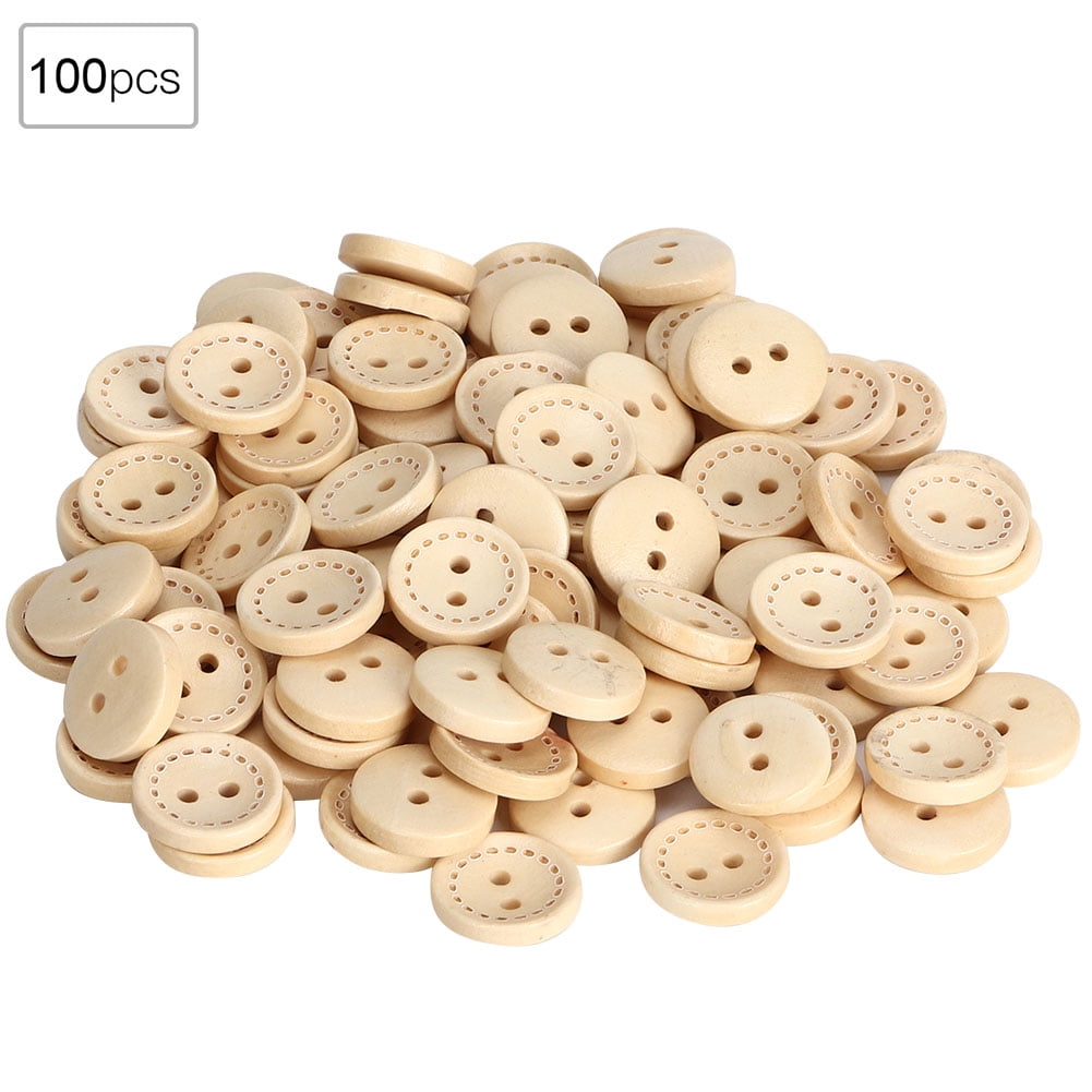Click here for Viferr Button 100 Pcs Wooden Buttons Wooden Button... prices