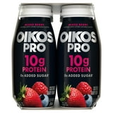 Oikos Pro Mixed Berry Dairy Drink, 10g of Protein, 0g Added Sugar ...