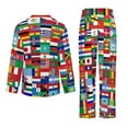 Flags Of All Countries Of The World Printed Pajama Set for Couples ...