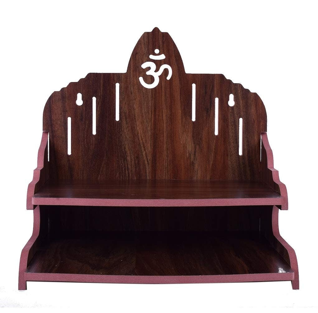 Wooden Pooja Mandir For Home And Office / Small Wall Hanging Mandir ...