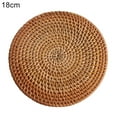 Huanledash Heat Insulation Handmade Rattan Plate Coaster Placemat Mat ...