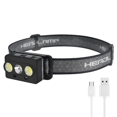 XPG COB LED Mini Headlamp Motion Sensor 7 Mode Headlight Rechargeable ...