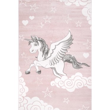 Jojo Siwa Unicorn HD Digitally Printed Rug, 4'6"x6'6" - Walmart.com