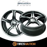 Primax 772 17 Machined Wheel / Rim 5x100 & 5x4.5 with a 38mm Offset and ...