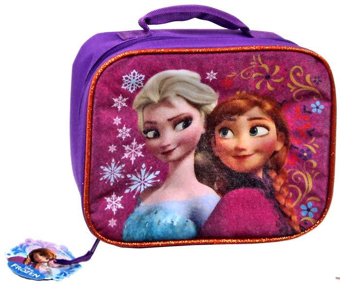 Disney Frozen Anna & Elsa Lunch Tote (Flowers & Snowflakes) - Walmart.com