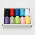 10 Pieces Sewing Threads Polyester Threads for Sewing Machine Hand ...