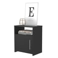 Bristol Nightstand with Cabinet - Bedroom Side Table with Shelf ...
