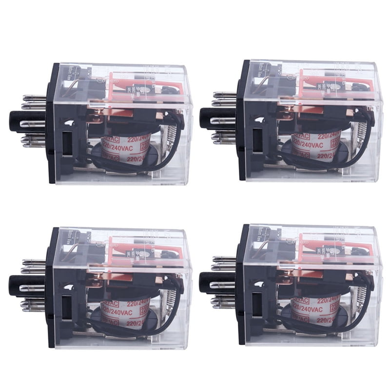 4X AC 220V / 230V Voltaje de Bobina PCB Relé de Potencia 8 DPDT 2NO 2NC MK2P-1 | Bodega Aurrera ...
