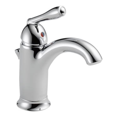 Delta Single Hole Metering Slow-Close Bathroom Faucet in Chrome 87T105 ...