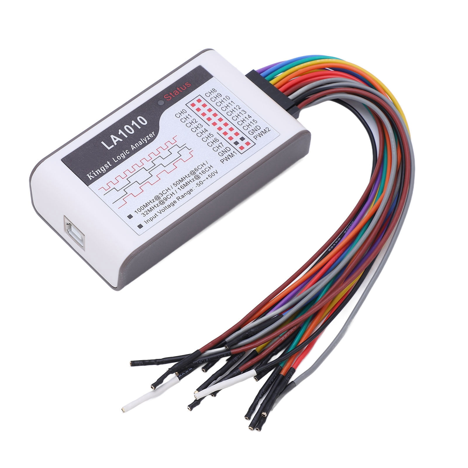 Conjunto de analizador lógico portátil, analizador lógico de 16 canales Analizador lógico ...