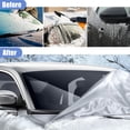 Half Car Cover for Large SUV, Windshield Snow Cover with Side Mirror ...