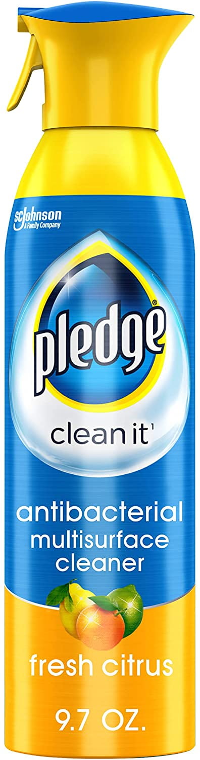 Pledge Antibacterial Multisurface Cleaner Spray, Fresh Citrus ...