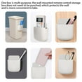 TSV Remote Control Holder Wall Mount Storage Box, Adihesive Phone ...